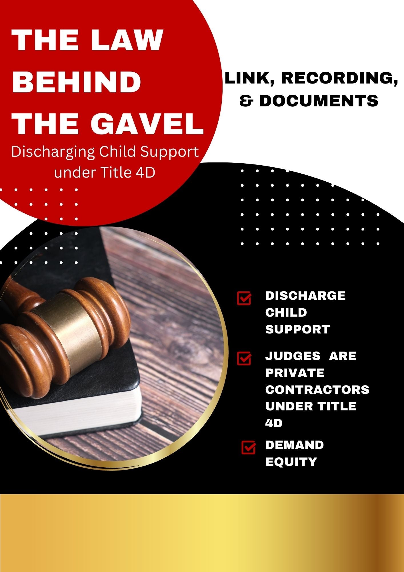 June 7th POP UP CLASS! The Law Behind the Gavel (Materials will be ema ...